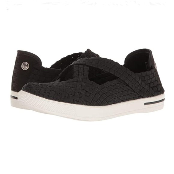 bernie mev. | Shoes | Nib Bernie Mev Brooklyn Black Woven Crossover ...